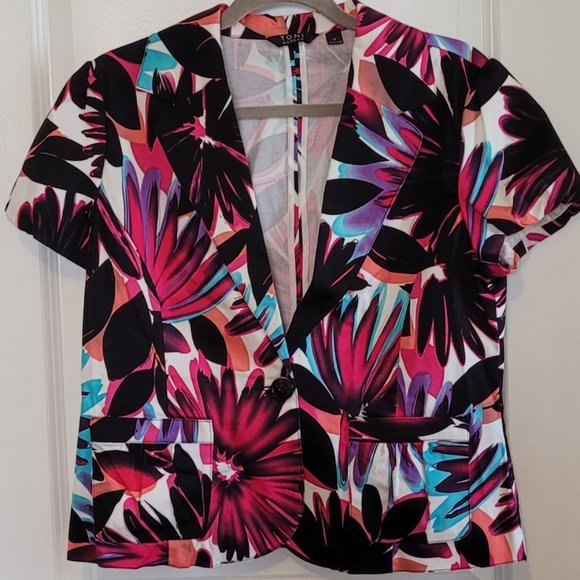 Toni Morgan | Jackets & Coats | Toni Morgan Womans Floral Bouseblazer ...
